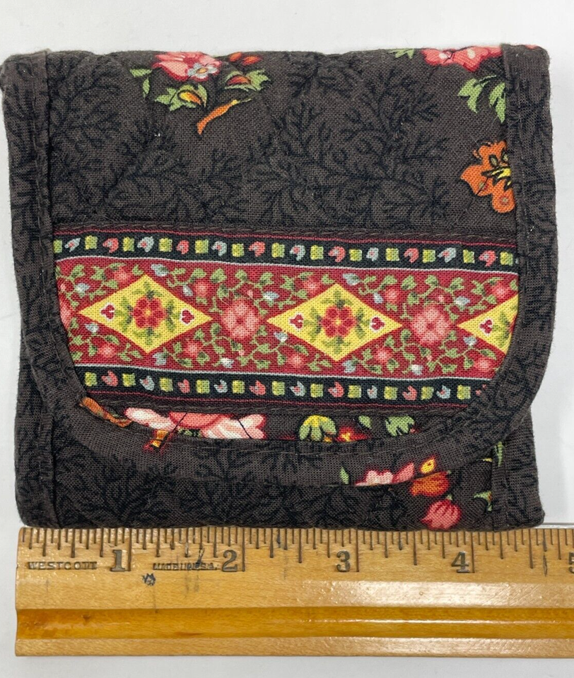 Vintage Vera Bradley-2 Piece Lot- Wallet-Chocolat Swing Wallet & Petite ...