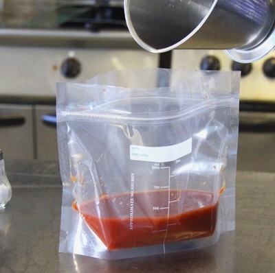 32 TIP N ZIP LIQUID FOOD STORAGE POUCH FREEZER RESEALABLE SOUP SAUCE 4 ...