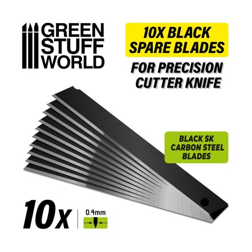 Green Stuff World Cutting Tool Black Spare Blades 9mm New | eBay