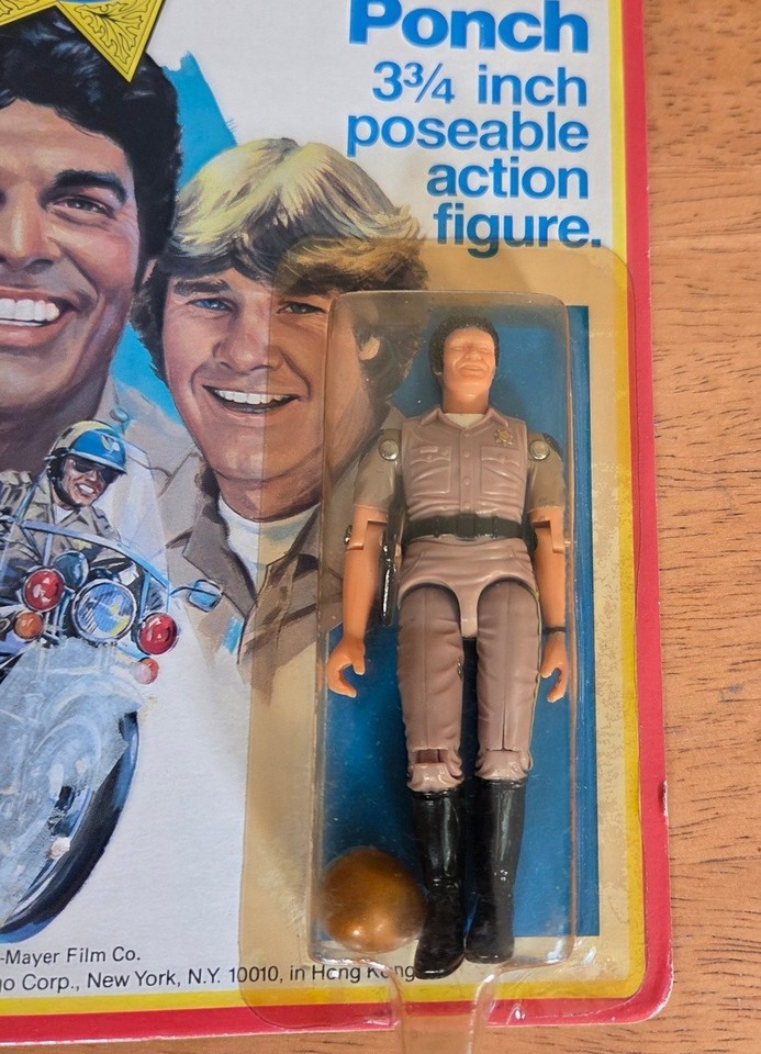 New Mego Chips Ponch 3-3/4" Poseable Action Figure 1977 MOC Sealed Erik ...