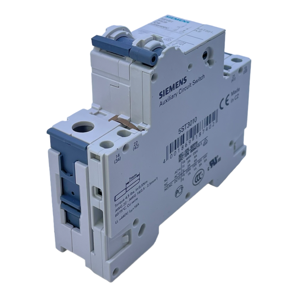 Siemens 5SY61 Circuit Breaker MCB C4 for Industrialist Insert 230/400V ...