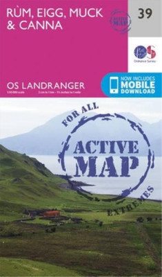 Rum, Eigg & Muck (Map) OS Landranger Active Map (UK IMPORT) | eBay
