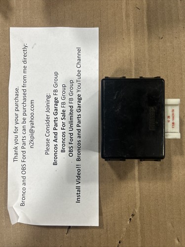 1992-1997 FORD Bronco F150 F350 Wiper Relay Module Box F4TF-17D539-CA ...