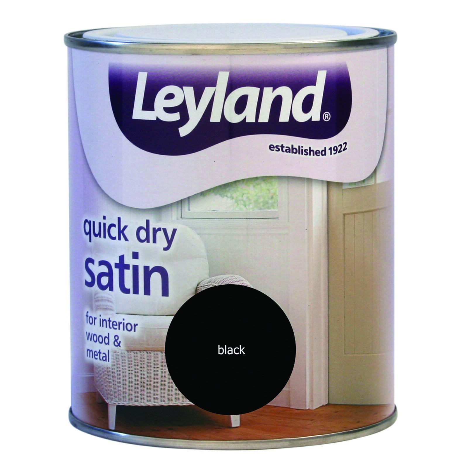 LEYLAND QUICK DRY SATIN WOOD METAL PAINT MID SHEEN FINISH INTERIOR ...