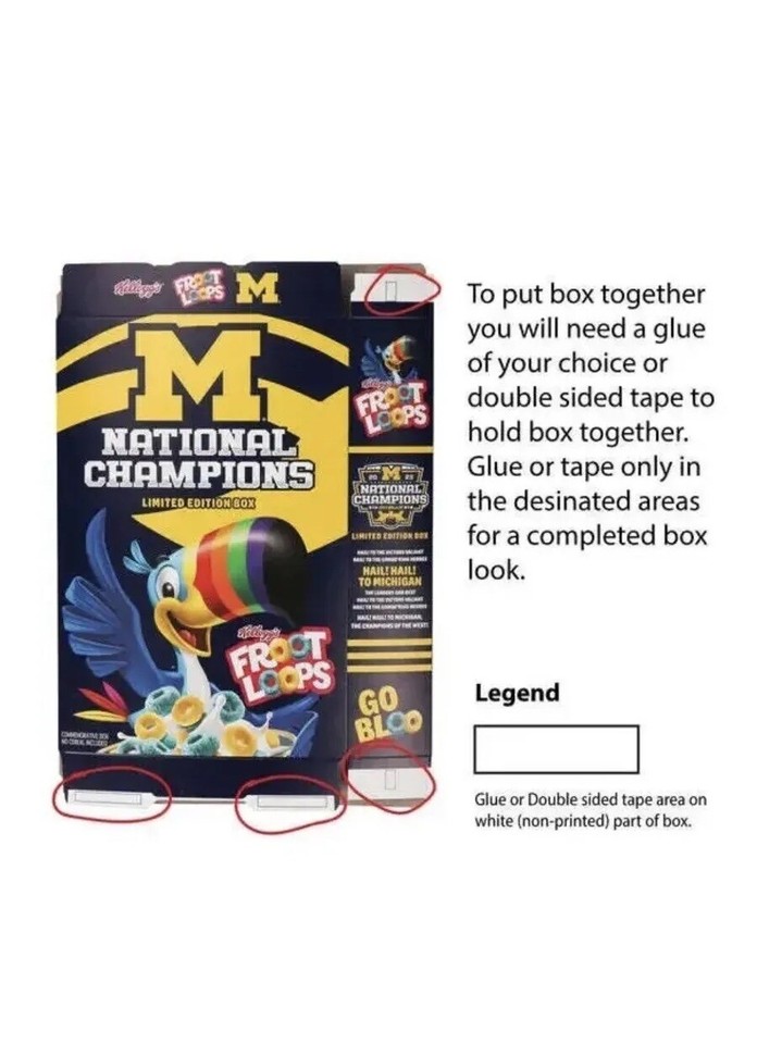 Froot Loops & University Of Michigan Football National Champions Box ...