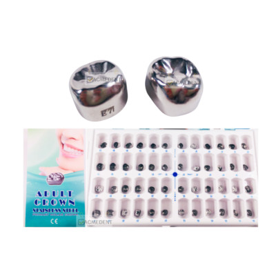 Dental Molar Crown Stainless Steel Crowns Protect Adult Teeth 2*24Size ...