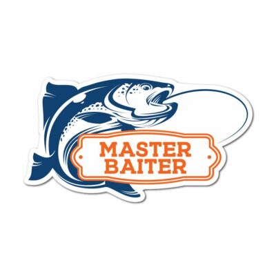 Master Fish Baiter Sticker Decal Funny Sport Game Hobby | eBay