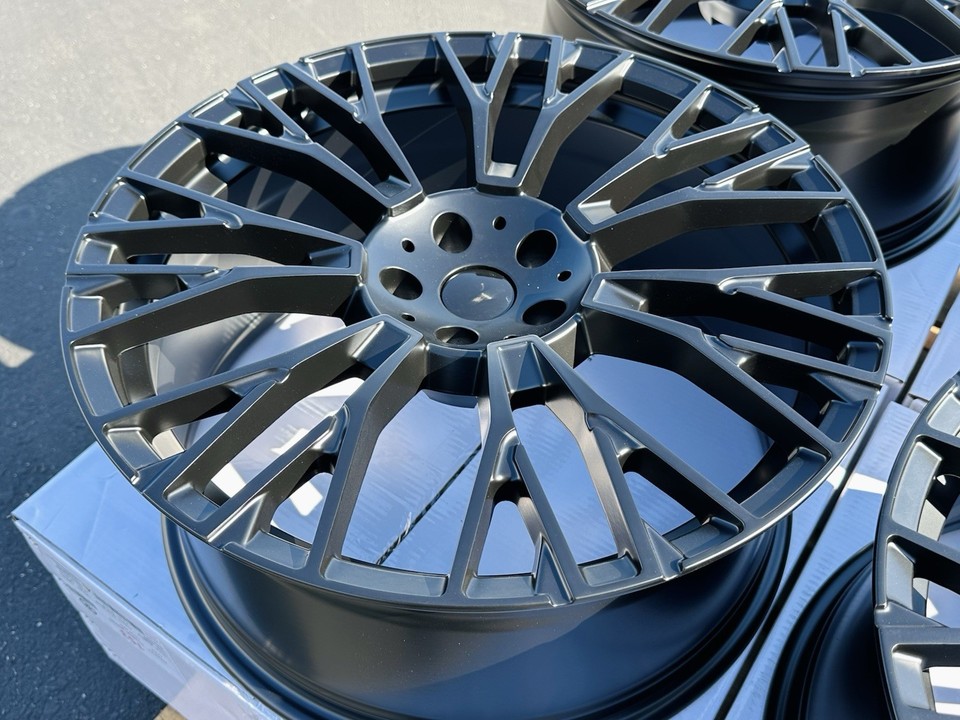 4 NEW 20" Black 5X112 Wheels Rims Fits: 2010-2026 Audi A8 A8L S8 S8L ...