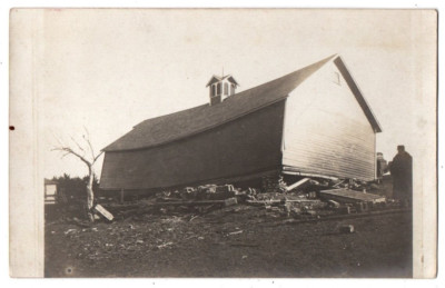 NE Nebraska Brunswick Barn Raising Scene Antelope County Postcard RPPC ...