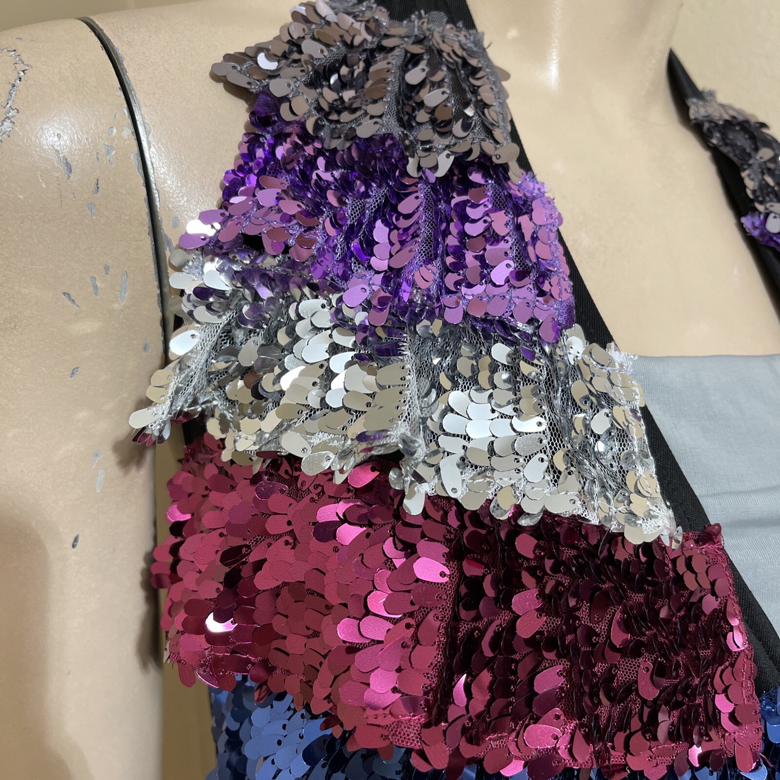 Women’s Multicolour Polyester Casual Party Stretch Beaded Sample Size S ...