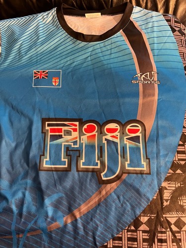 Fiji National soccer team 100% polyester jersey XL official club merch ...