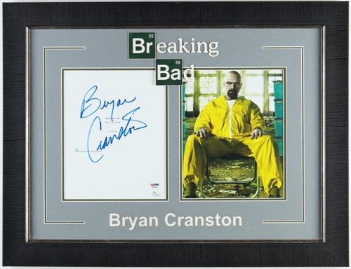 BRYAN CRANSTON Signed Script JSA COA BREAKING BAD Pilot Episode WALTER ...