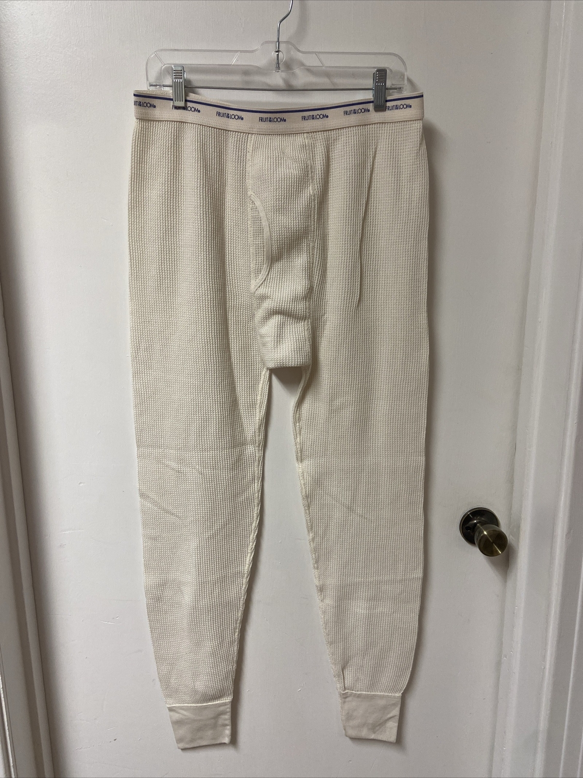 Fruit of the Loom Vintage Mens Thermal Weave Long Johns Pants Size L ...