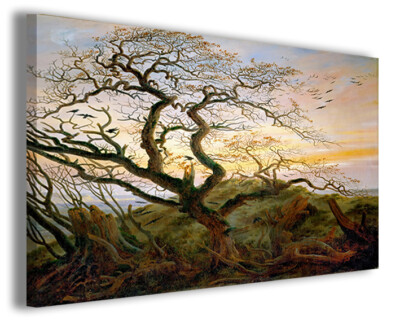 Quadri famosi Caspar David Friedrich XVIII stampe l'albero dei corvi ...
