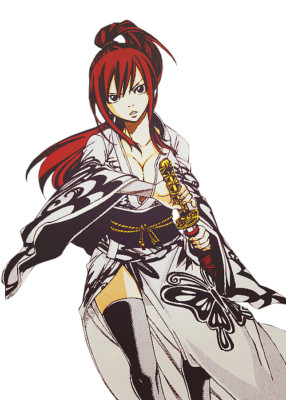 Erza Scarlet Fairy Tail V4 Weatherproof Anime Sticker 6" Car Decal | eBay