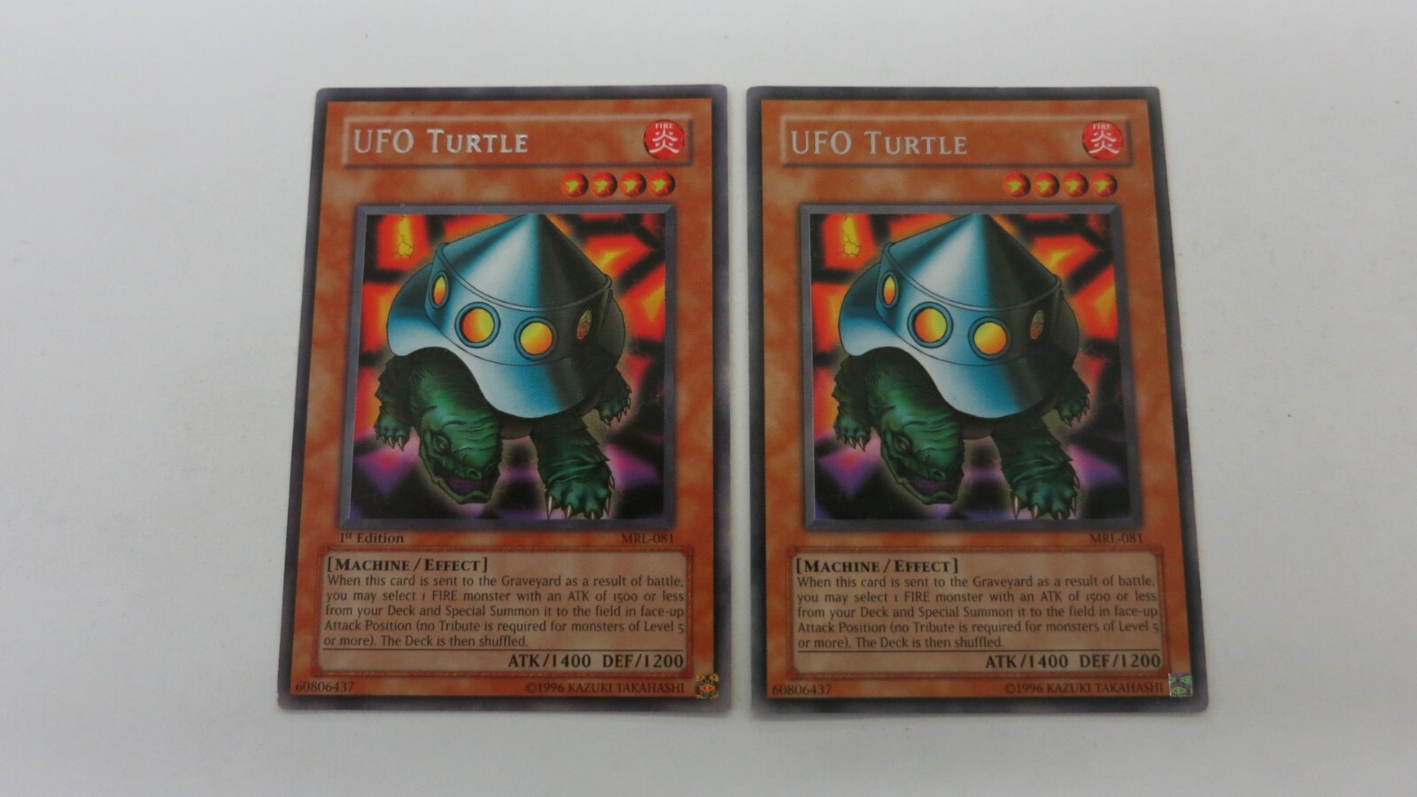 2x ( 1 x1st / 1x UNL ) UFO TURTLE MRL-081 MONSTER RARE YUGIOH NM | eBay