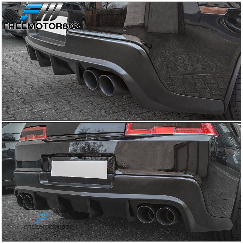 Fit 14-15 Camaro ZL1 Style PP Rear Bumper Diffuser Lip Lower Valance ...