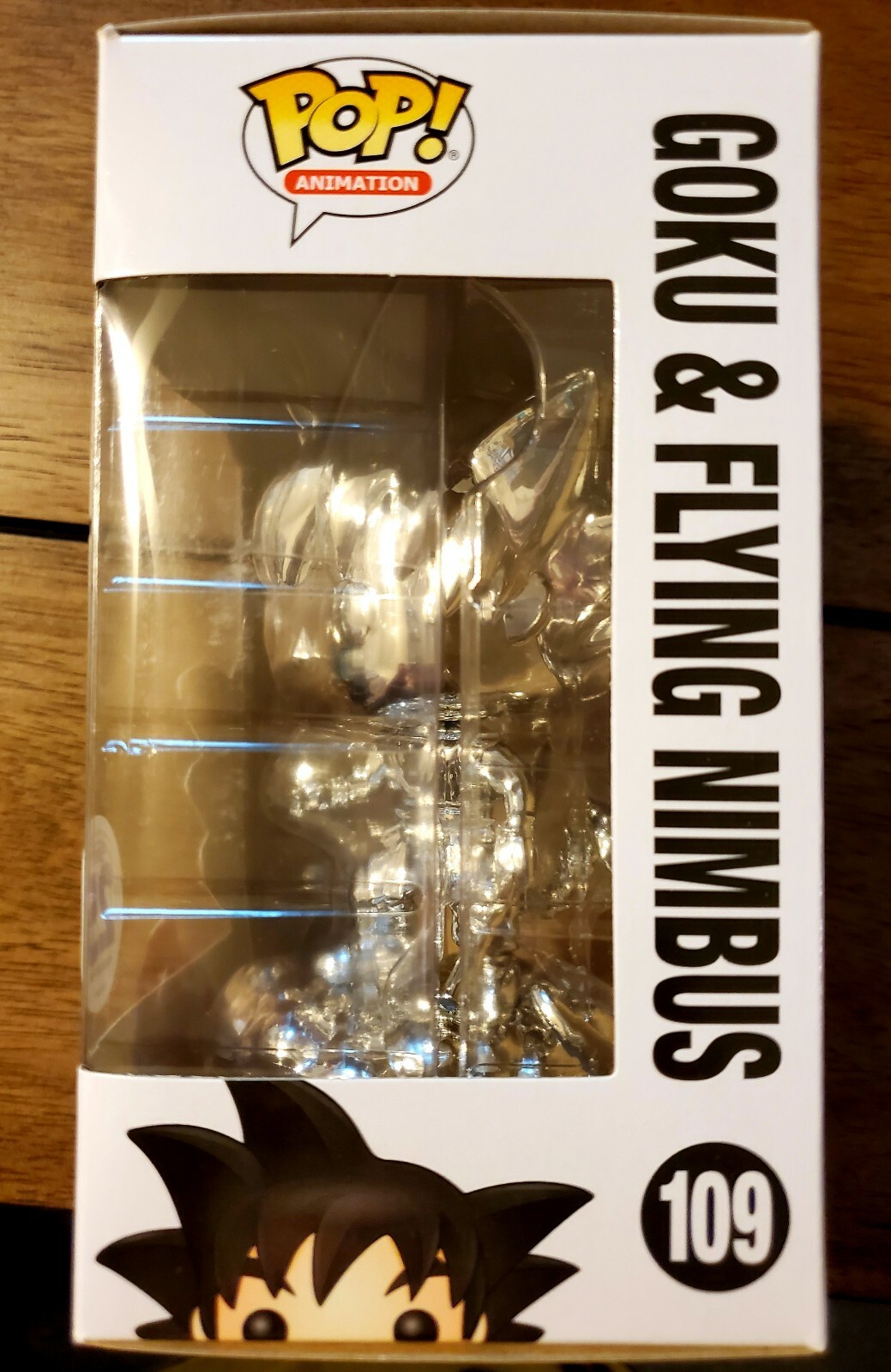 Funko Pop! Animation DBZ Goku & Flying Nimbus Silver Chrome Funimation ...