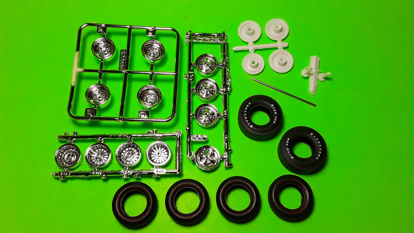 1967 GTO Pontiac 1/25 Firestone Drag 500 Slick Redline Tire Reverse ...