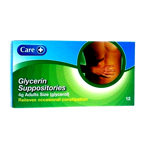 CARE GLYCERIN SUPPOSITORIES ADULT 12 TABLETS 5011309060010| eBay