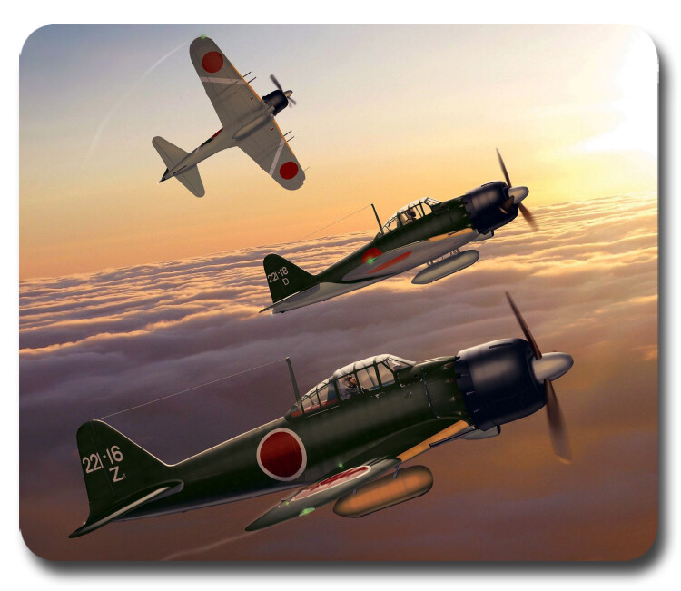 World War II WW2 Fighter Planes ~ Mouse Pad / Mousepad ~ Aviation ...