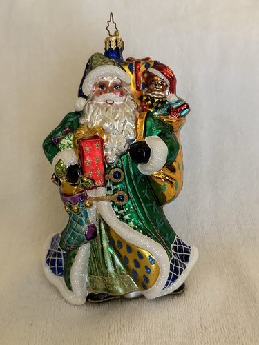 Christopher Radko Belle Court Blue Santa 25th Anniversary Christmas ...