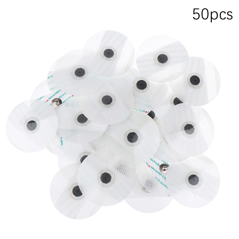 50PCS Disposable Electrodes Pads ECG EKG for Portable Handheld Adult ...