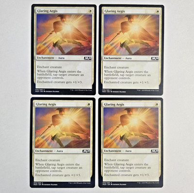 MTG Glaring Aegis (M20 Core Set 2020) 018/280 (NEAR MINT) (4X) | eBay