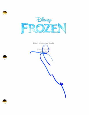 Idina Menzel Signed Autograph Frozen Full Movie Script - Elsa Wicked ...