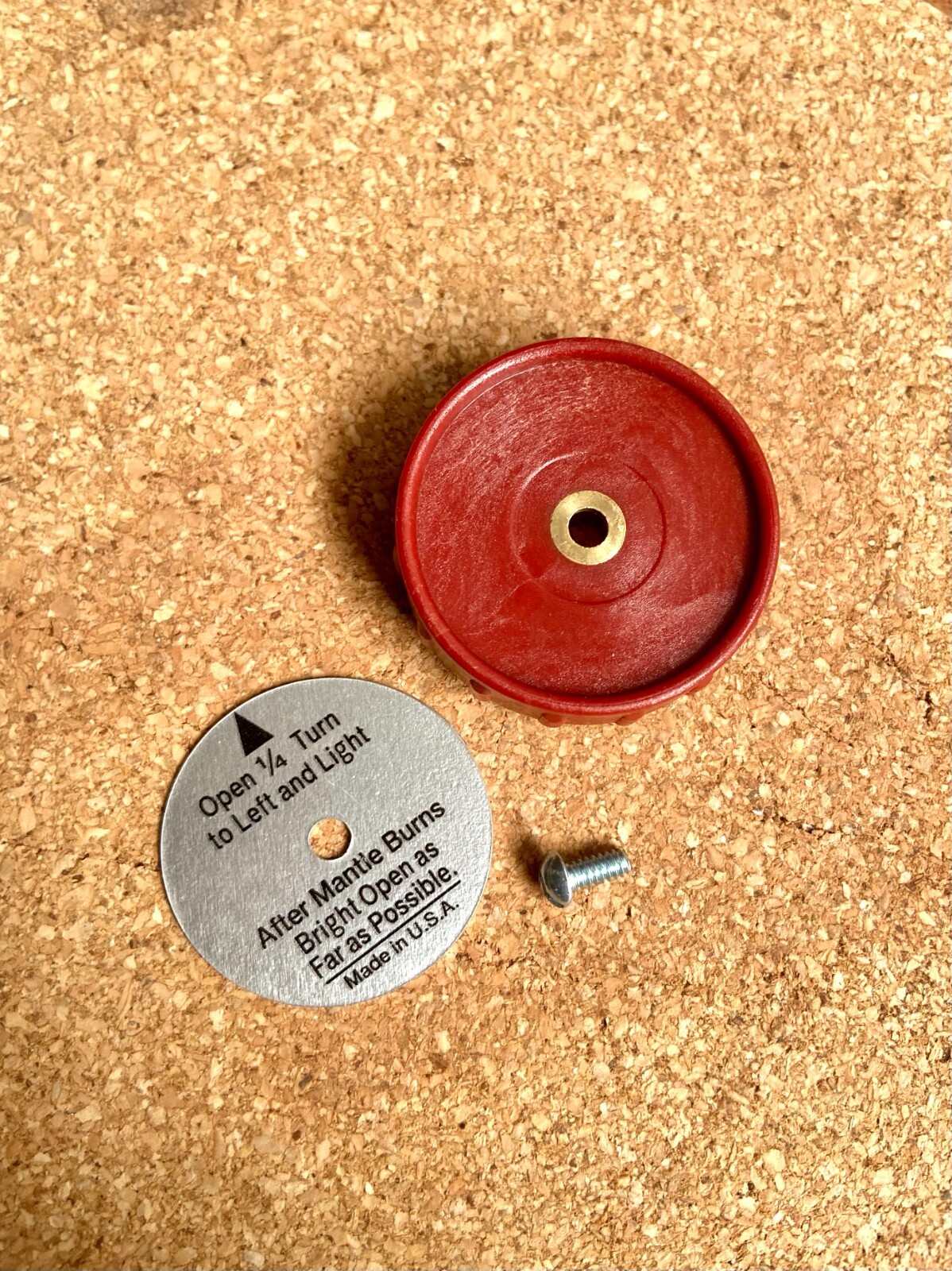Coleman Lantern Red Valve Wheel Knob and Direction Disk 200A US ...
