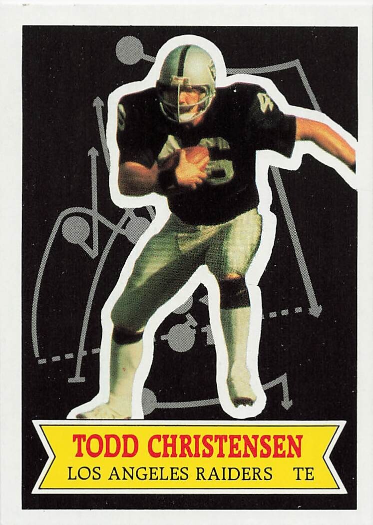 TODD CHRISTENSEN 1984 TOPPS FOOTBALL STARS #29 | eBay