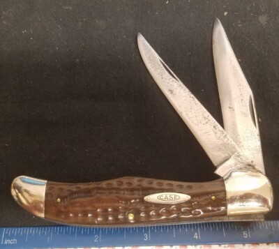 Case Tested XX 6265 Folding Hunter Knife, 1932-1940, Jig Old Green Bone ...