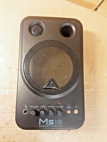Behringer MS16 - 16 Watt Personal MONITOR AUDIO Speakers -FRONT PANEL ...