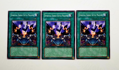 Yu-Gi-Oh! 1st Edition 3x LOD-082 "Spiritual Energy Settle Machine ...