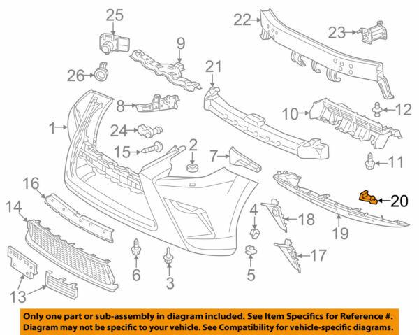 52030-60040 Toyota Cover assy, front bumper hole, rh 5203060040, New ...
