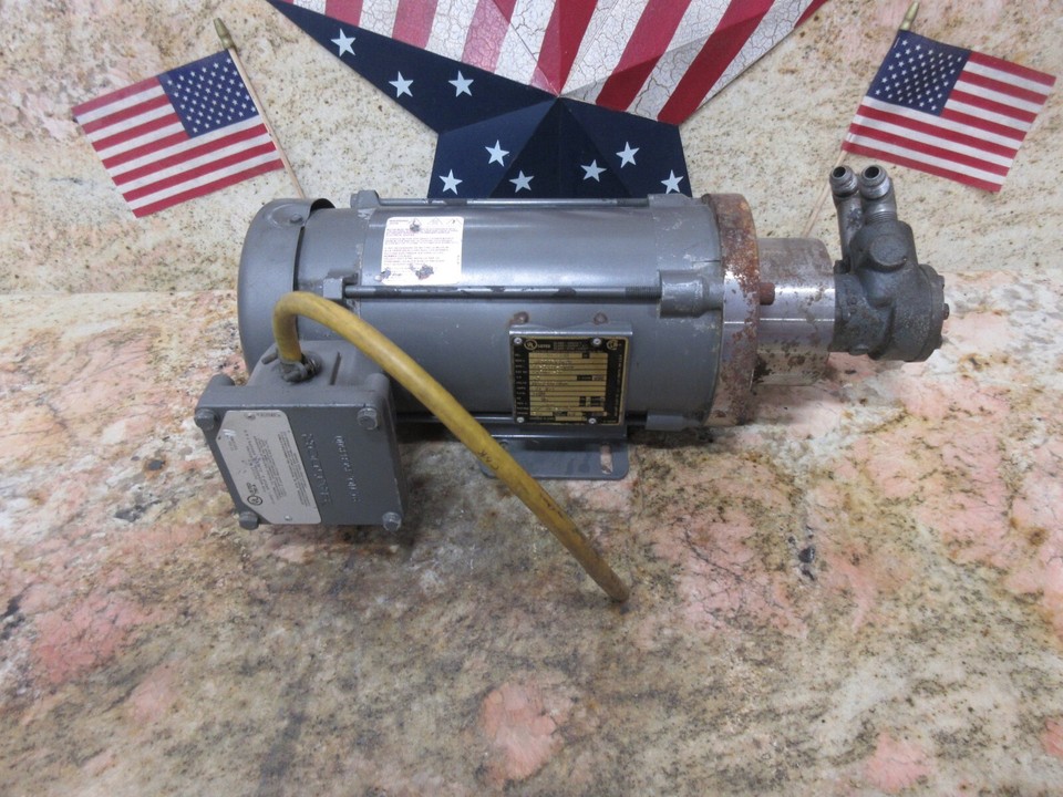BALDOR HYDRAULIC OIL PUMP MOTOR BZ403808 CM7006-50 T3C 35CB3500 | eBay ...