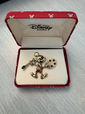 Juicy couture Vintage Mickey Mouse Painting Brooch | eBay