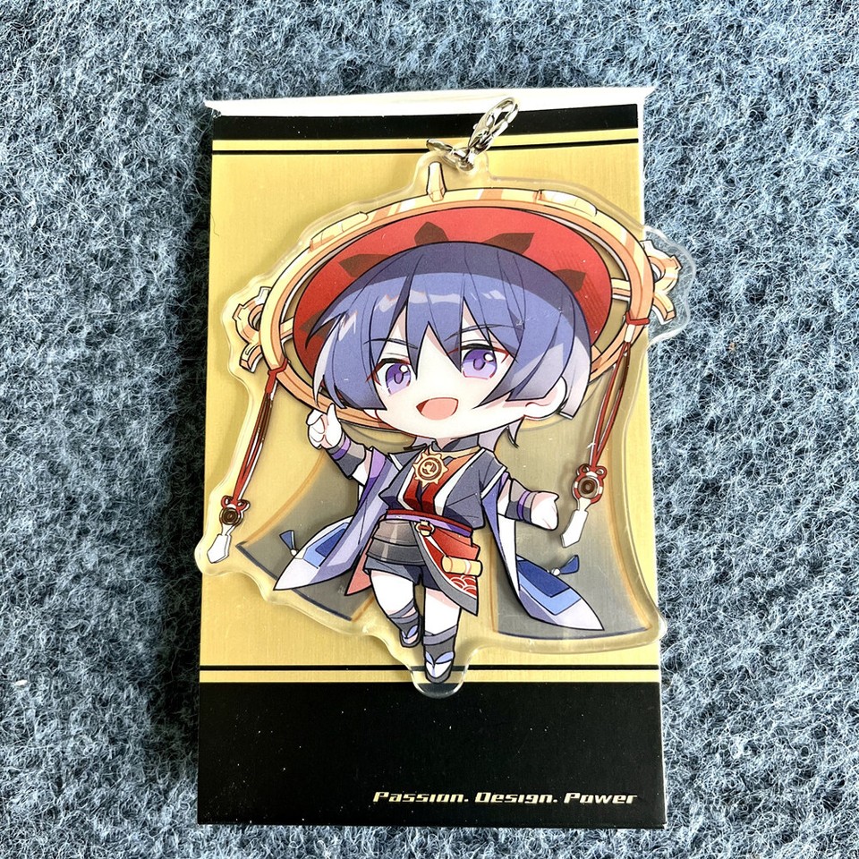Genshin Impact Scaramouche Wanderer Keychain Keyring Acrylic Stand ...