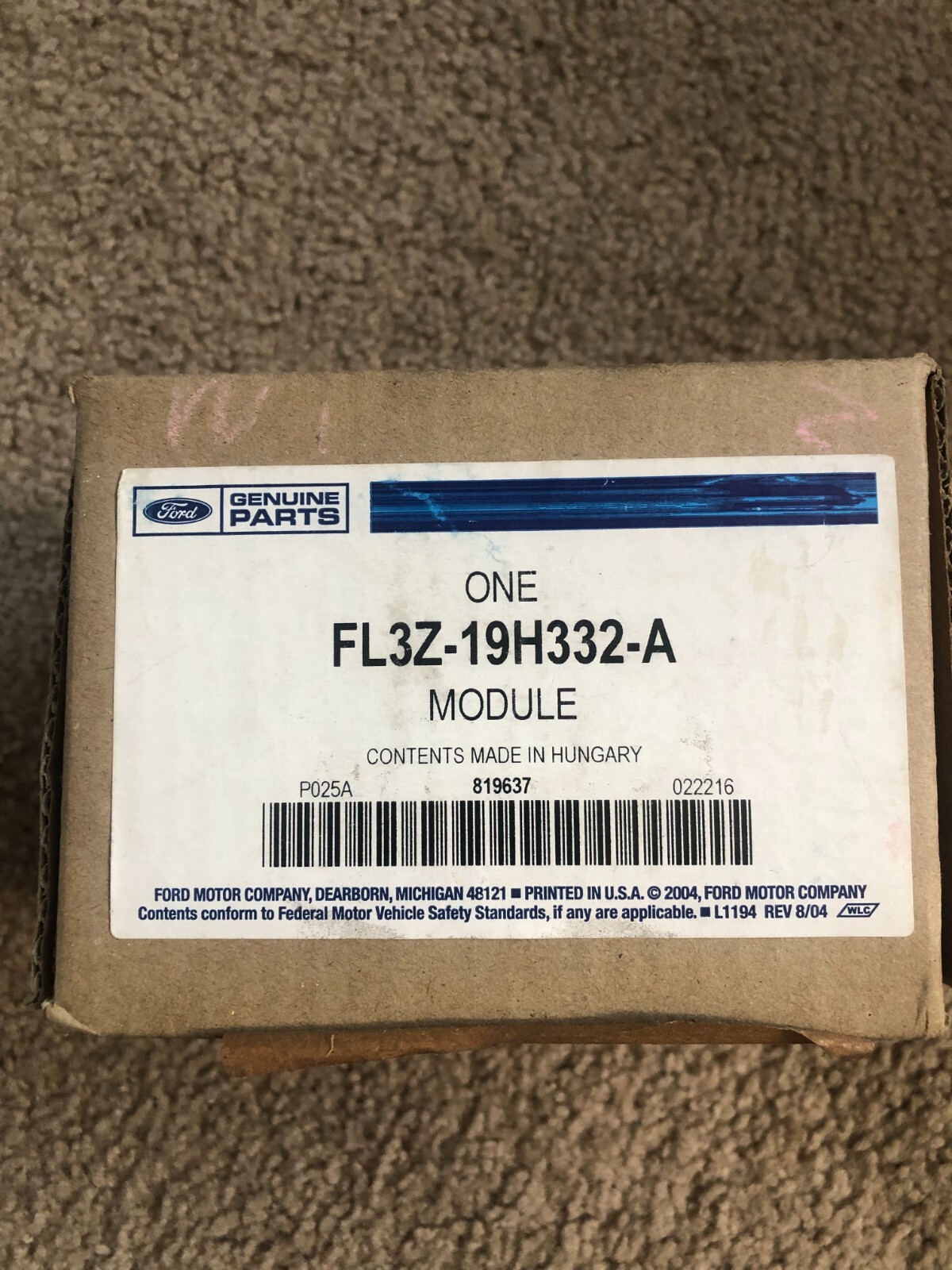 OEM Genuine Ford 15-17 F150 Trailer Brake Module FL3Z19H332A for sale ...