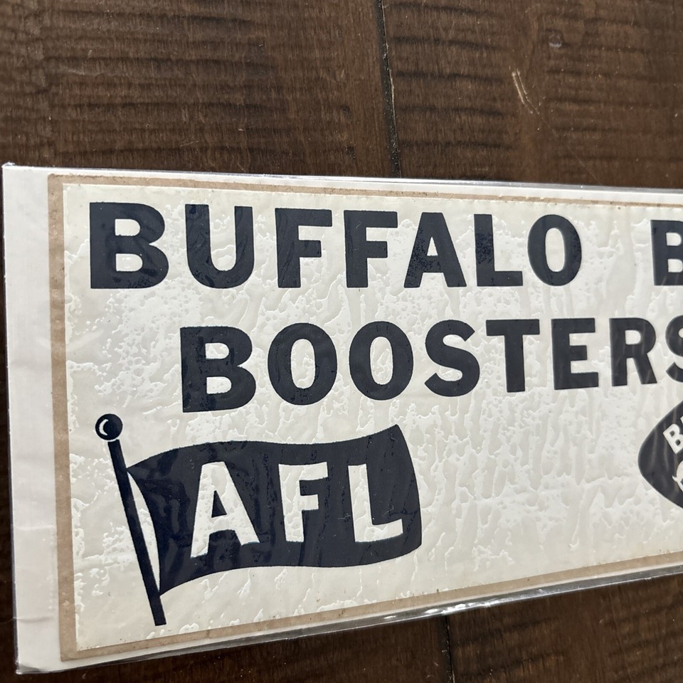 Vintage Buffalo Bills Boosters Decal/Sticker 1960s AFL Very Rare | eBay