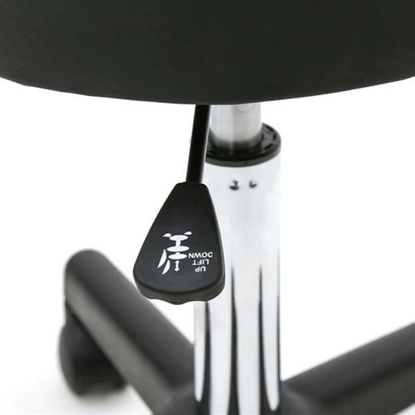 US Adjustable Home office Salon Stool with Backrest 360° Rotating ...