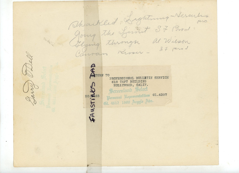 Vintage 8x10 Photo Shackled Lightning 1925 film Frank Merrill Lorraine ...