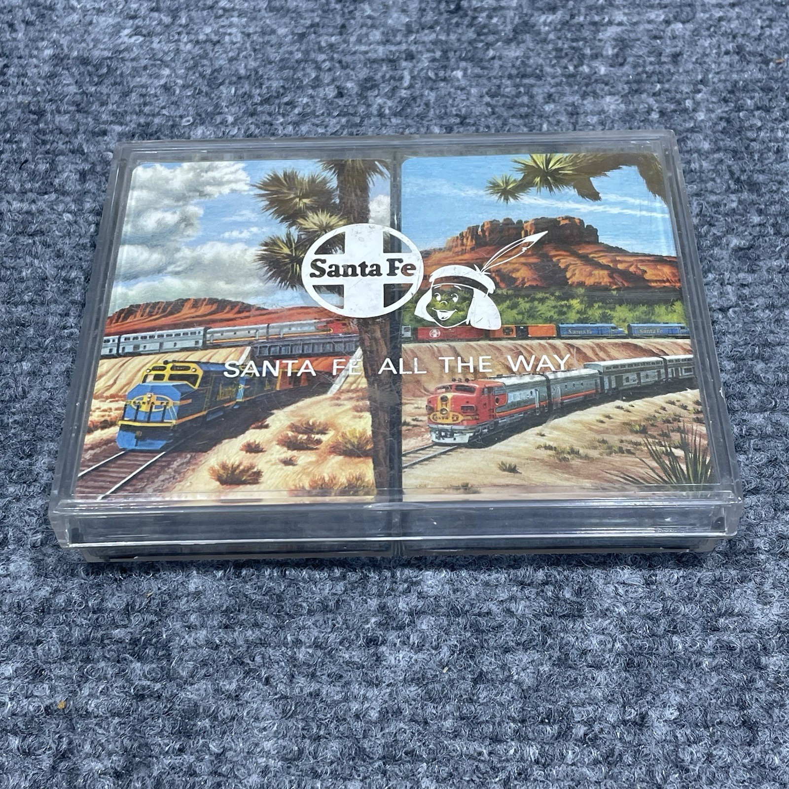 Vintage Santa Fe Playing Cards Two Complete Sets Original Pkg Plastic ...