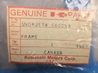 New Sno Jet Snowmobile Frame Part# 060015 | eBay