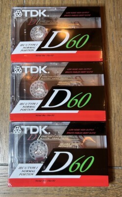 Lot Of 3 TDK D60 Low Noise High Output Cassette Tapes | eBay