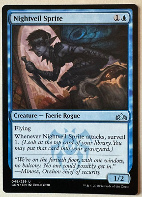Nightveil Sprite 048 Guilds of Ravnica MTG NM+ | eBay