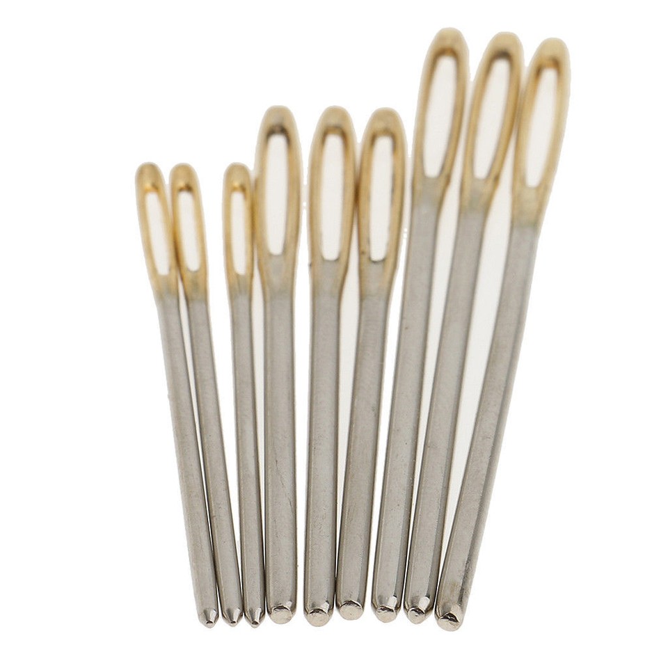 Stainles Steel Big Eye Folding Embroidery Bead Needle Various Size Bead ...