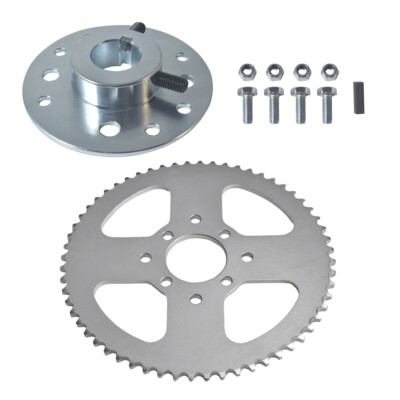 1"Bore 1/4 Keyway Hub with 420 Chain 60T 8 Holes Sprocket for Predator ...