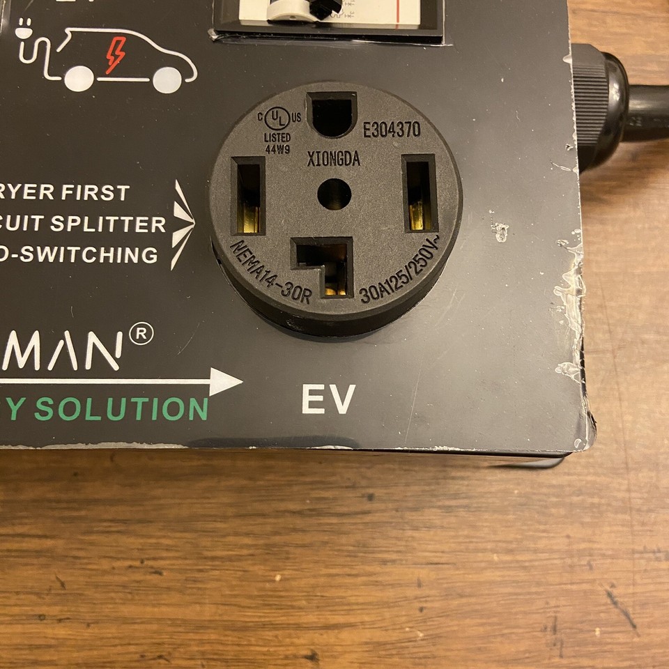 NEMA 14-30 Dryer outlet splitter for EV Charging Tesla charger auto ...