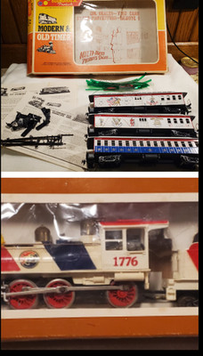 HO Tyco 4-6-0 Steam Engine Locomotive--bicentennial 1776 with 3 ...